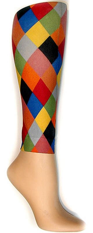 Harlequin Footless Tights Printed Footless Tights Foot Traffic