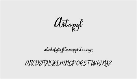 Artopyl Free Font