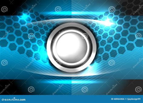 Template Tech Background Stock Vector Illustration Of Card 68064466