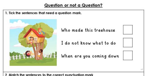 Year 1 Question Or Not A Question Lesson Classroom Secrets Classroom Secrets