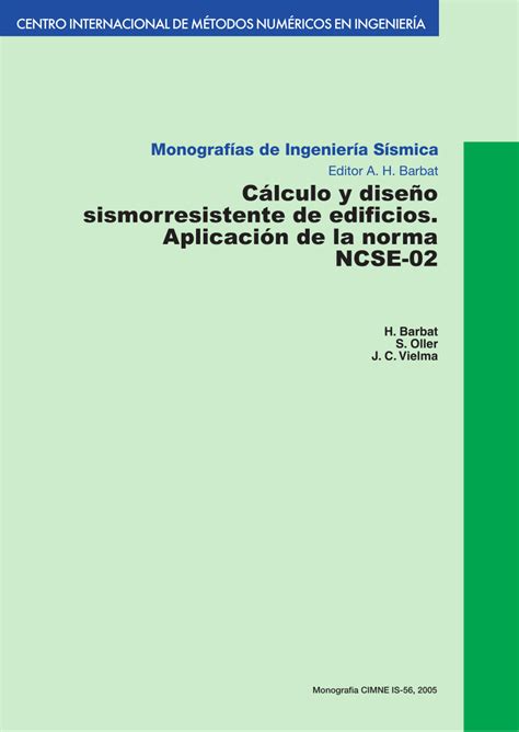 Pdf Cálculo Y Diseño Sismorresistente De Edificios Aplicación De La