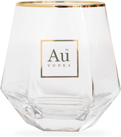 Au Vodka Diamond Cut Glass Uk Home And Kitchen