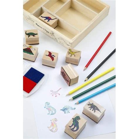 Melissa And Doug Dinosaur Stamp Set Ξύλινο Σετ Σφραγίδες Δεινόσαυροι