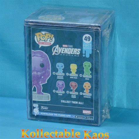 Avengers 4 Thor Purple Infinity Stone Artist Series Pop With Protector