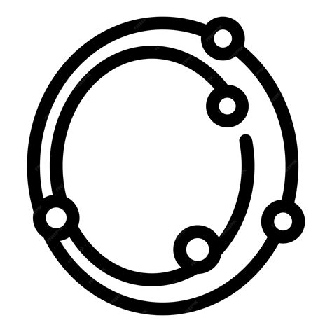 Premium Vector | Circular network icon showing interconnected nodes