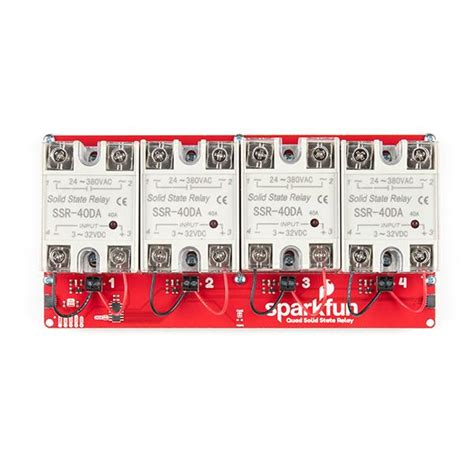 Sparkfun Qwiic Quad Solid State Relay Kit Opencircuit