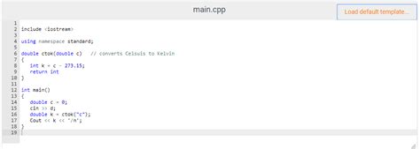 Solved 51 Ch 5 Ex 2 Celsius To Kelvin The Program Below