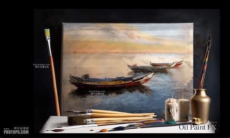 一键生成超真实油画效果 Oil Paint Fx Photoshop Plugin 插件（包内有使用、安装视频）