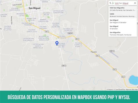 búsqueda de datos personalizada en mapbox usando php y mysql