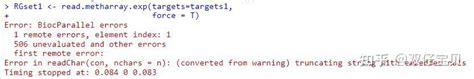 R Error BiocParallel Errors Remote Errors Element Index Unevaluated And Other Errors