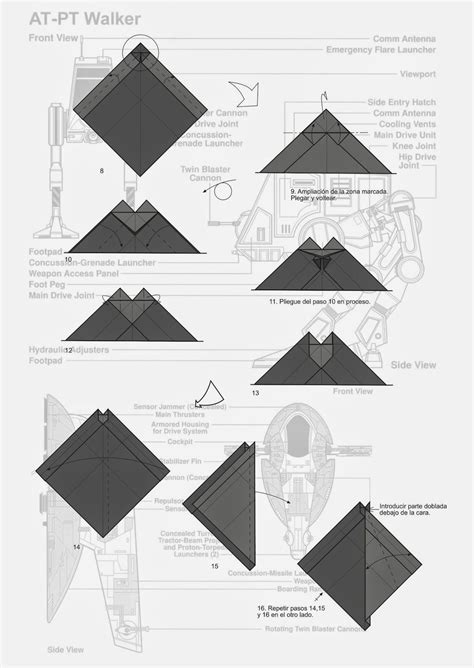 Darth Vader Origami Diagram Darth Vader Origami Star Wars Origami
