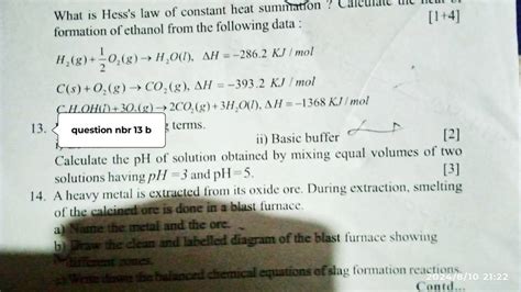 What Is Hesss Law Of Constant Heat Summation Formation Of Ethanol From