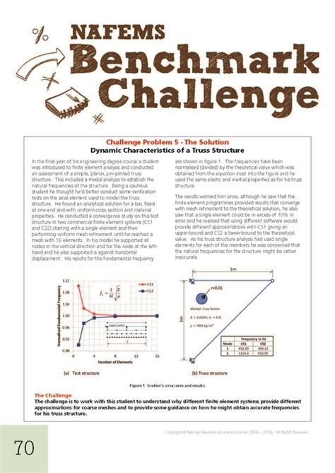 NAFEMS NAFEMS Benchmark Challenge 5 The Solution