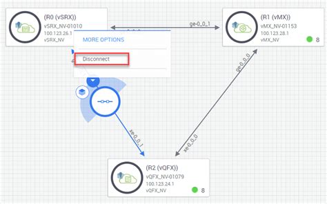 Juniper Vlabs Sandbox Disconnecting A Link Does Not Work Training
