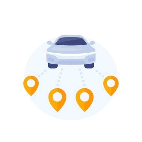 Premium Vector Carsharing Icon With A Car