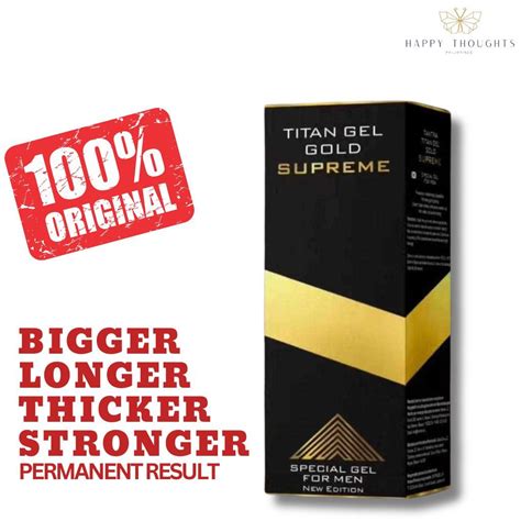 Authentic Titan Gel Gold Supreme 100 Original Male Enhancer Penis