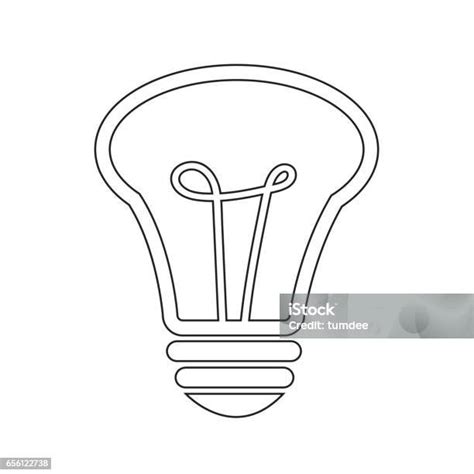 燈泡圖示插畫設計向量圖形及更多側影圖片 側影 創作性 創新 Istock