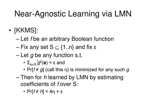 ppt fourier analysis and boolean function learning powerpoint