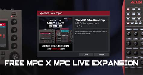 Free Expansion For the MPC Live, MPC X & MPC Software
