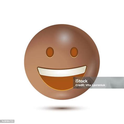 웃는 얼굴 재미있는 노란색 이모티콘 이모티콘 흰색 배경에 고립되어 있습니다 벡터 이모티콘 Ui 인터페이스용 Brand Name