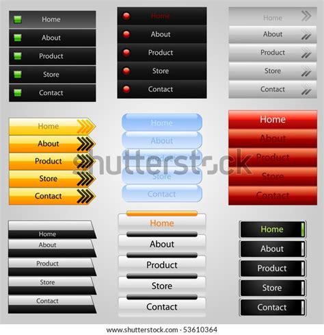 Vertical Menu Buttons Images Stock Photos Vectors Shutterstock
