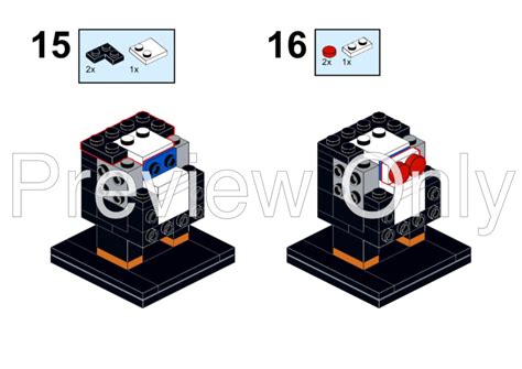 Lego Moc Brickheadz Billy Saw By Skmoc Rebrickable Build With Lego