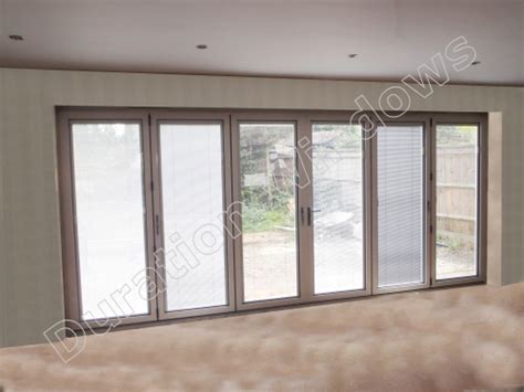 Durafold 1000 Slimline Bi Folding Doors Gallery Integrated Blinds