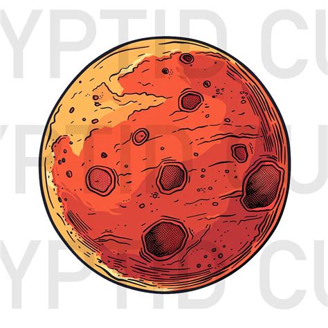 Solar System Clipart Set Bundle Pngs Hand Drawn Planets Clipart