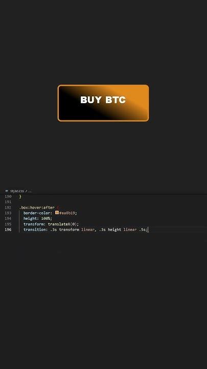 Bitcoin Button Design😍programming Coding Css Htmlcss Shorts Trending Html Animation