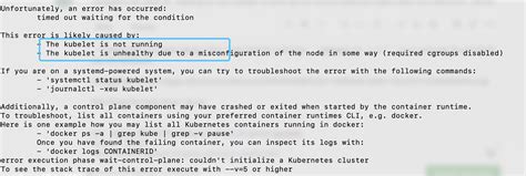 Kubeadm Init Stuck At Waiting For The Kubelet To Boot Up The Control Plane As Static Pods From