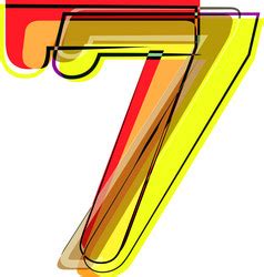 Number 7 Vector Images Over 15 000