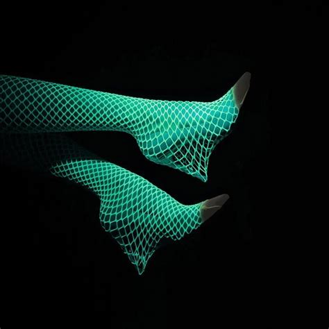 Glow In The Dark Fishnet Stockings Hellohobot