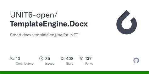 GitHub UNIT6 Open TemplateEngine Docx Smart Docx Template Engine For