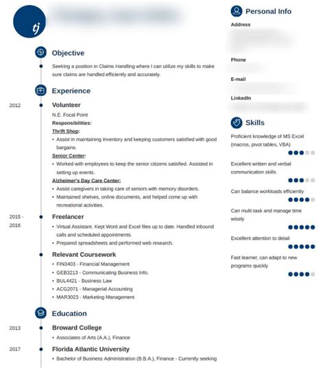22[m] never had a job need help tweaking resume resumes