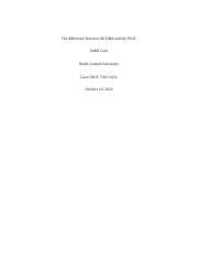 GeerJ BUS 7102 V1 3 Docx The Difference Between The DBA And The Ph D