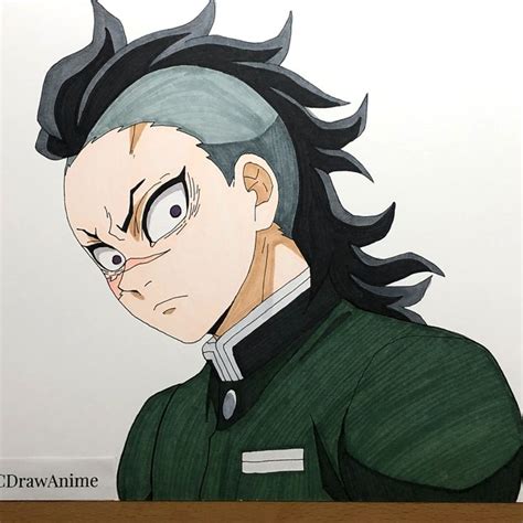 Genya Shinazugawa Drawings Anime Character Drawing Character Drawing