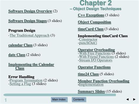 PPT Main Index PowerPoint Presentation Free Download ID 4545663