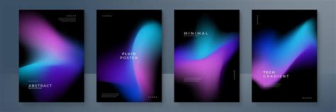 Premium Vector Blurred Backgrounds Set With Modern Abstract Blurred