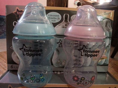 colourful: tommee tippee bottle