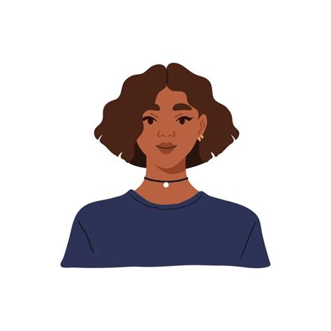 Retrato de uma jovem mulher atraente em uma roupa casual ilustração