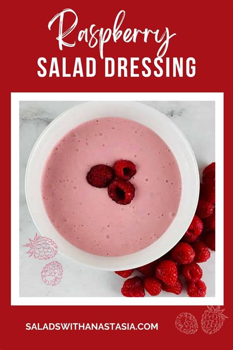 Dreamy Creamy Raspberry Salad Dressing Recipe Raspberry Salad Dressing Raspberry