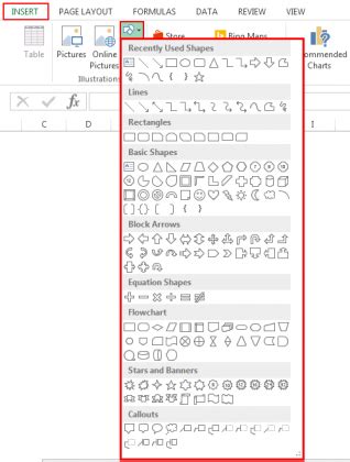 Drawing In Excel Examples How To Use The Drawing Toolbar