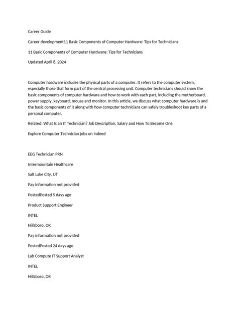 Troubleshooting And Repairs For Computer Pdf Computer Hardware Personal Computers