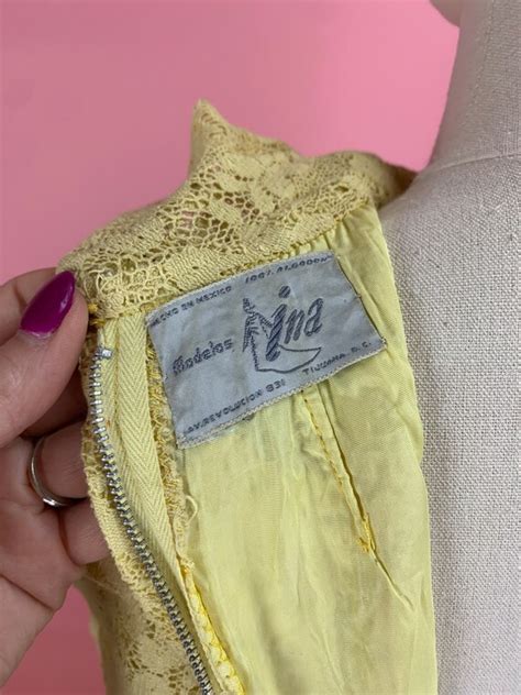 1960s Yellow Lace Jumpsuit Gem