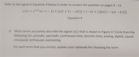 Referring To The Signal X T In Figure 6 Perform Chegg Com