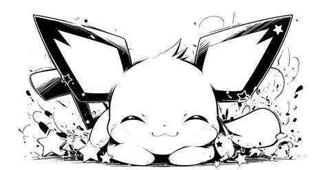Cute Pichu Coloring Pages Free Pdf Printables Sunny Cute
