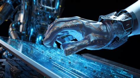 Premium Ai Image Modern High Tech Authentic Robot Arm Holding