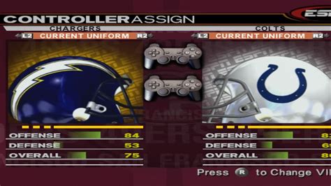 Nfl 2k5 Chargers V Colts Week 16 Year 1 Youtube