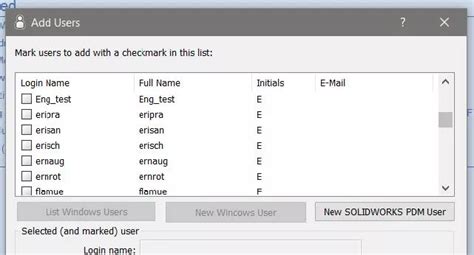 Editing Users In Solidworks Pdm Goengineer