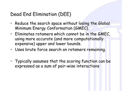 Ppt Sidechain Placement And Protein Design Powerpoint Presentation